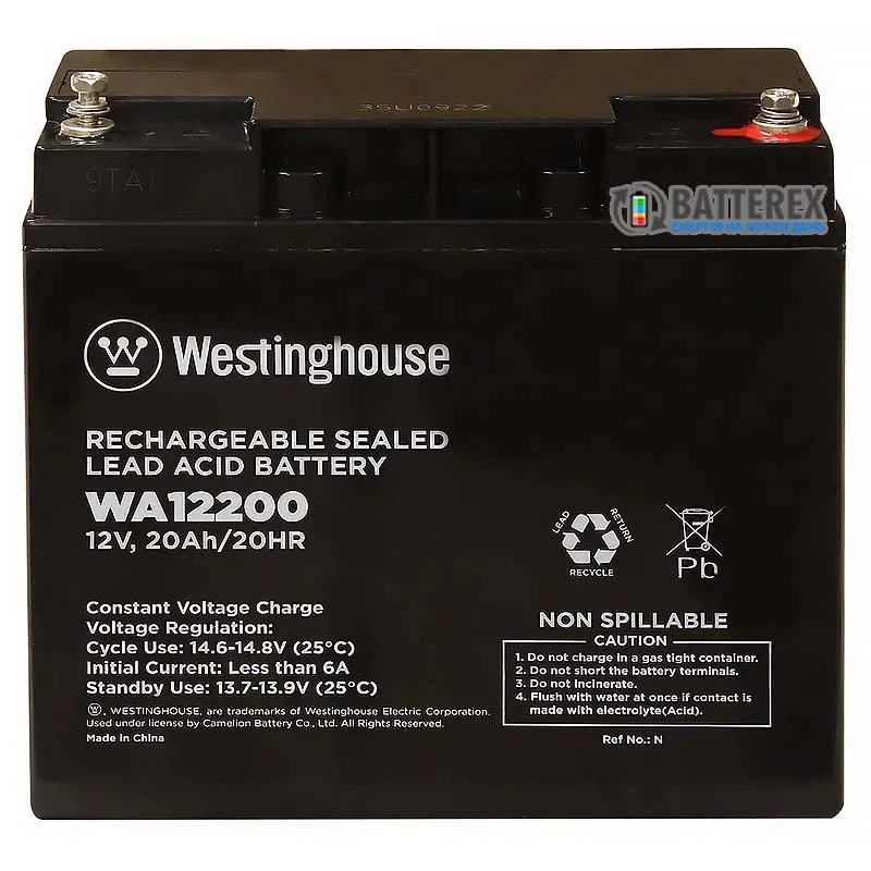 Аккумулятор Westinghouse Deep Cycle 12V 20Ah terminal T12 свинцово ...