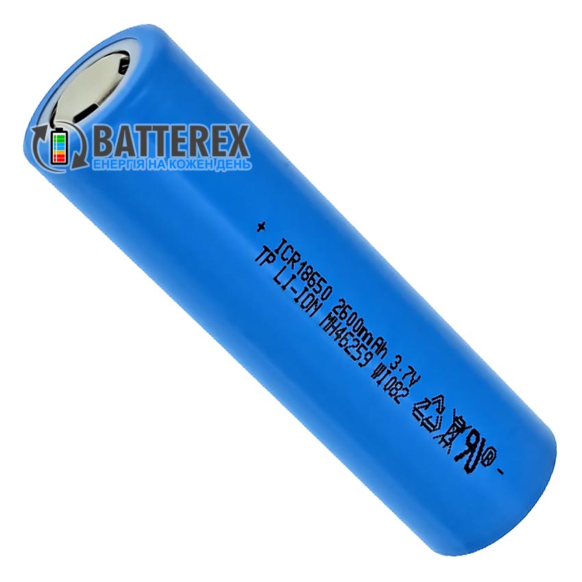 Акумулятор високотоковий 18650 Tenpower INR18650-26ME 2600mAh 3.6V 15A ...